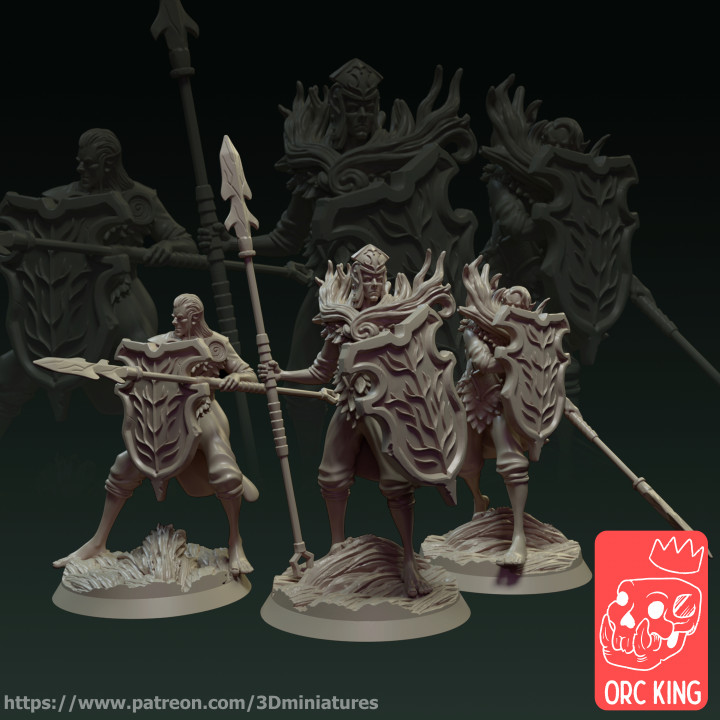 3D Printable Wood Elves (Bundle) by Orc King Studio