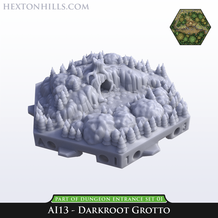3D Printable Hexton Hills Dungeon Entrances Set 01 by Hexton Hills