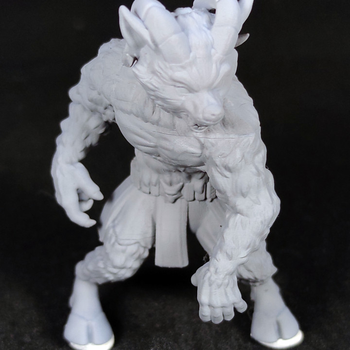 3D Printable (Pre-supported) Sheep Folk Werewolf by Naga Minis