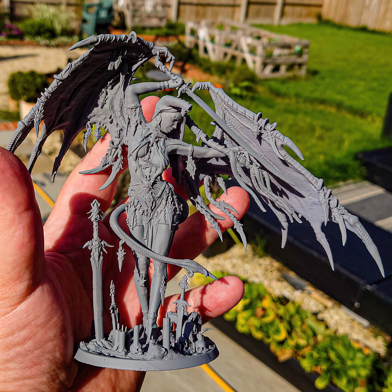 3D Printable Lamashtu 75&32mm Presupported by Printomancer