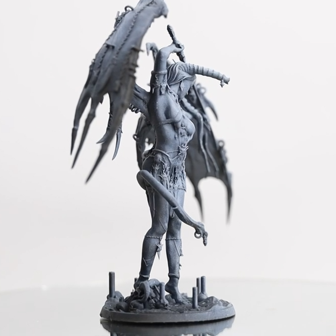3D Printable Lamashtu 75&32mm Presupported by Printomancer