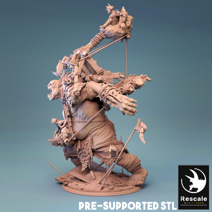 3D Printable Ogre siege by Rescale Miniatures