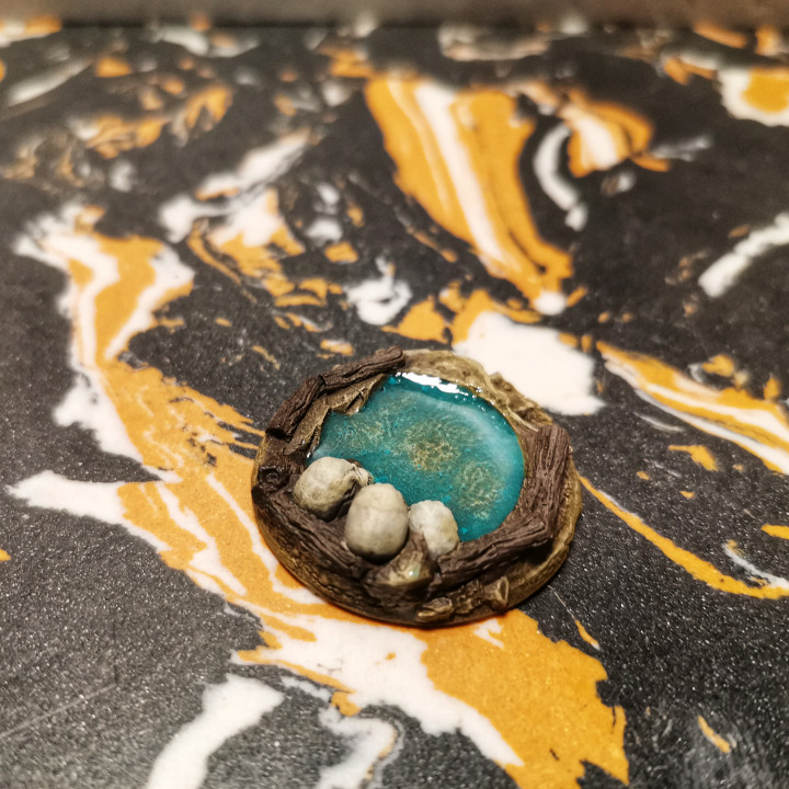 3D Printable Skull Pond (32mm//Pre-supported) by Admiral Apocalypse