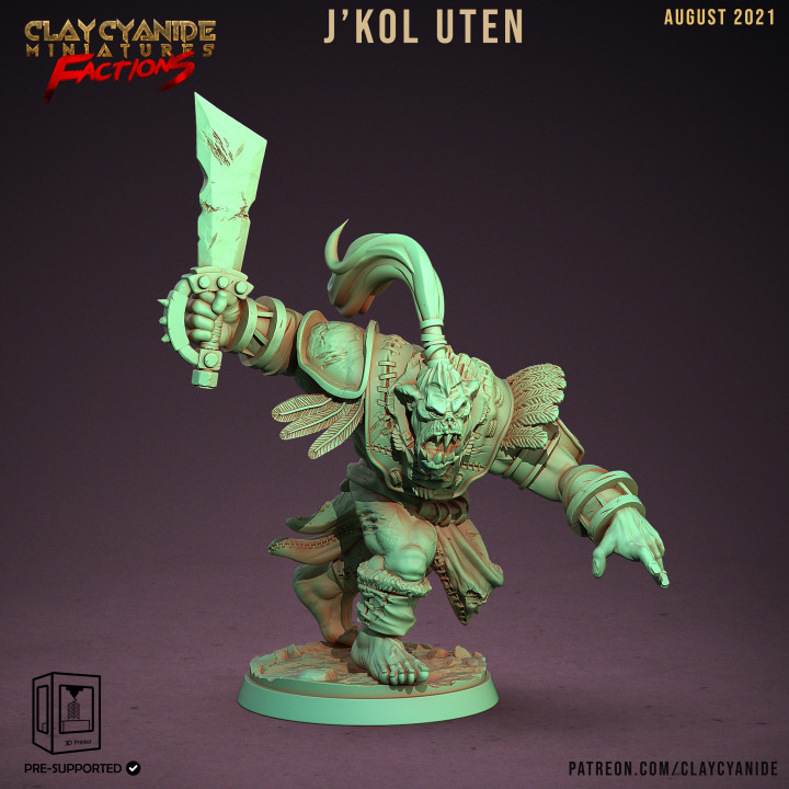 3D Printable Ugok Warlords by Clay Cyanide Miniatures
