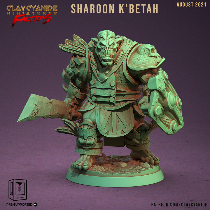 3D Printable Ugok Warlords by Clay Cyanide Miniatures