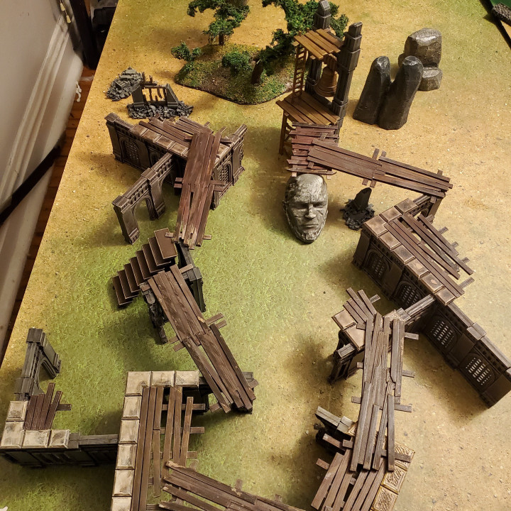 3D Printable Fantasy Ruins - Modular Building Blocks to Make The Ruined ...