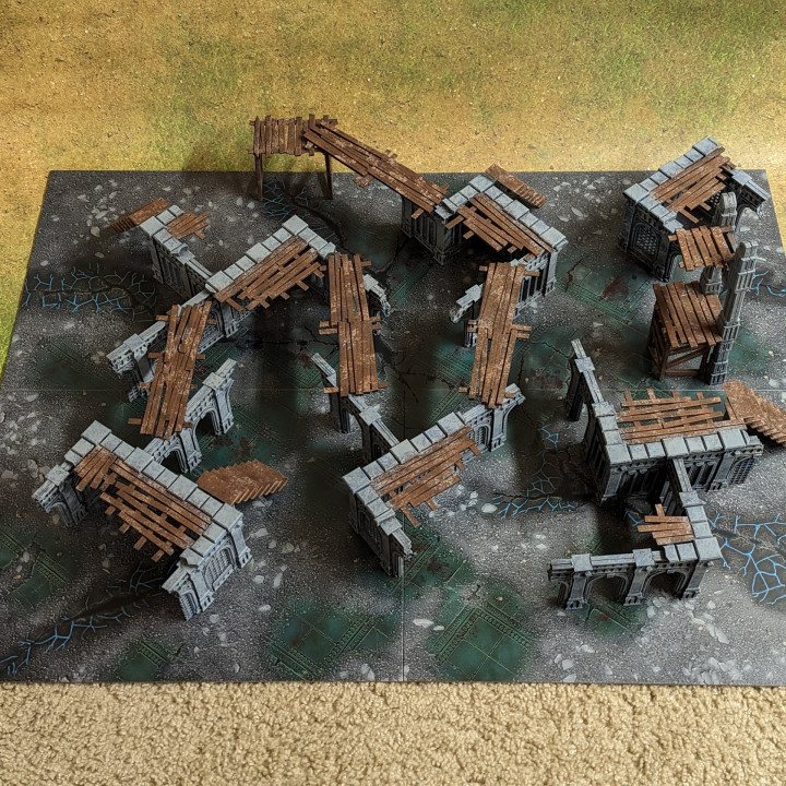 3D Printable Fantasy Ruins - Modular Building Blocks to Make The Ruined ...