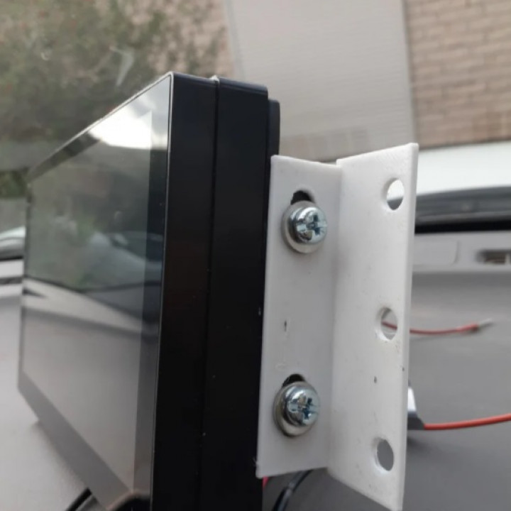 3D Printable Holden RA Rodeo Double Din Bracket by Peter Dean