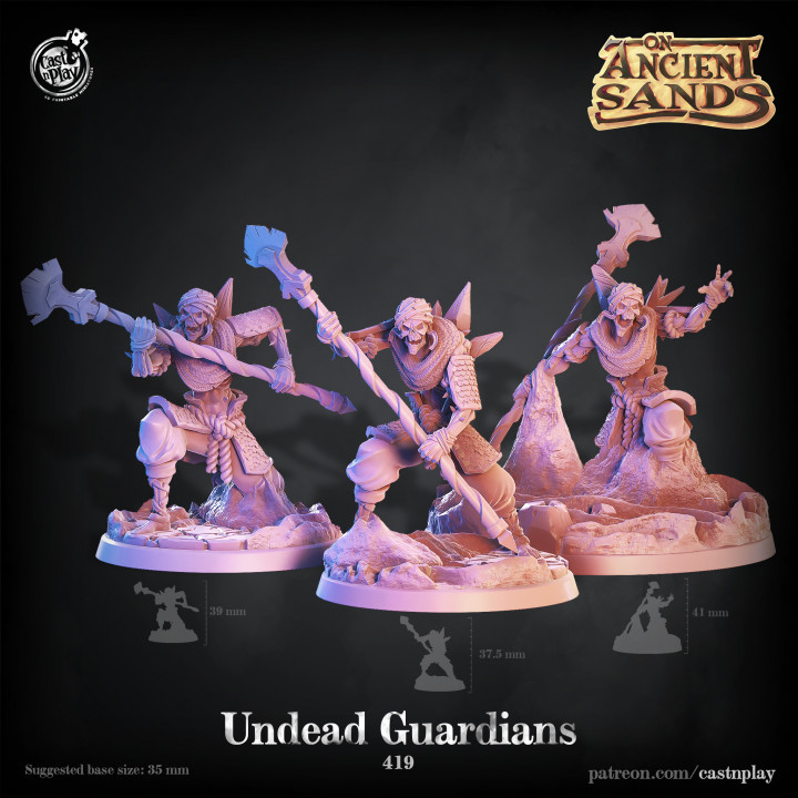 3D Printable Undead Guardians (Pre-Supported) by Cast n Play
