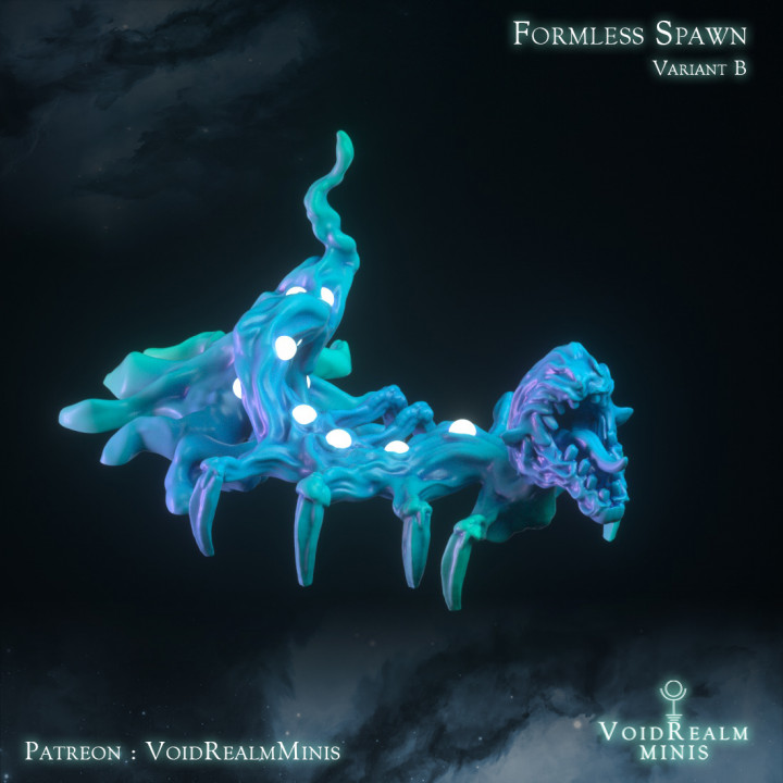 3D Printable Formless Spawn (Mix and Match Heads) by VoidRealm Minis