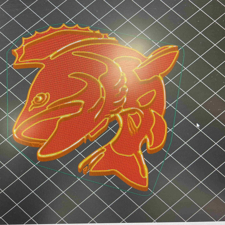 3D Printable PERCH-ABORRE FISH by Yoshimitsu Ashikaga