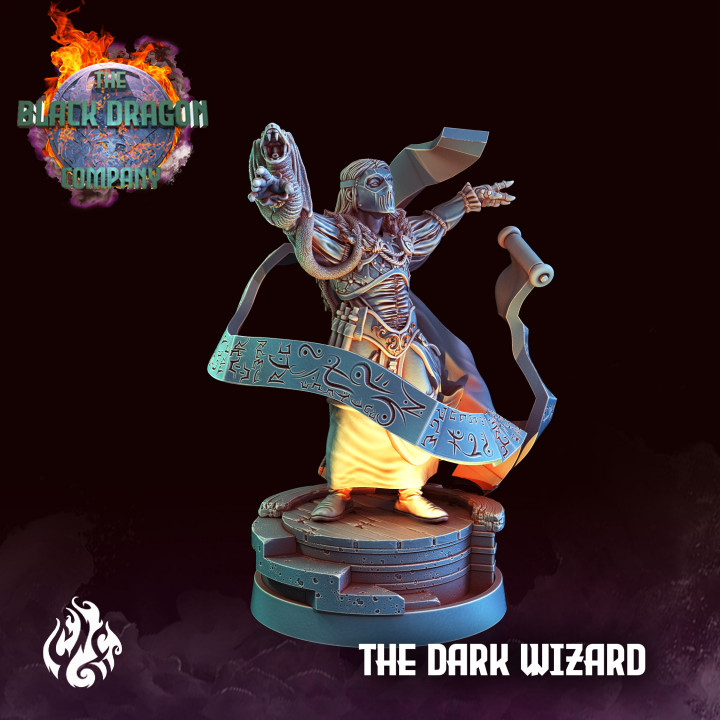 3D Printable Dark Wizard by Crippled God Foundry