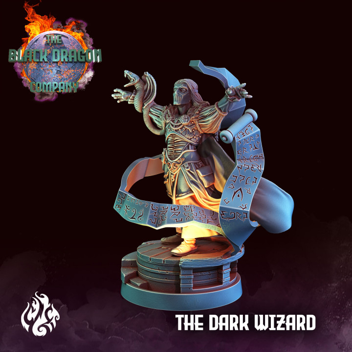 3D Printable Dark Wizard by Crippled God Foundry