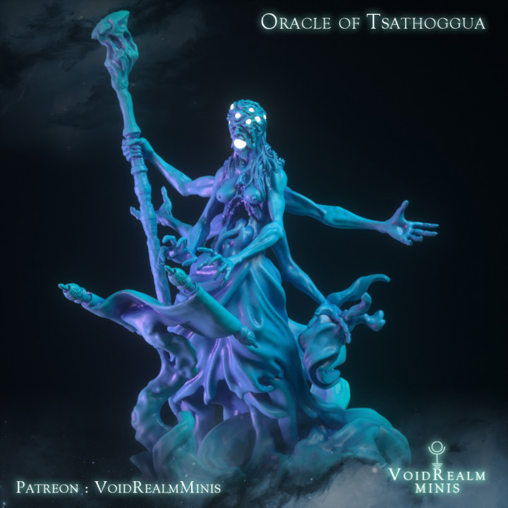 3D Printable Oracle of Tsathoggua by VoidRealm Minis
