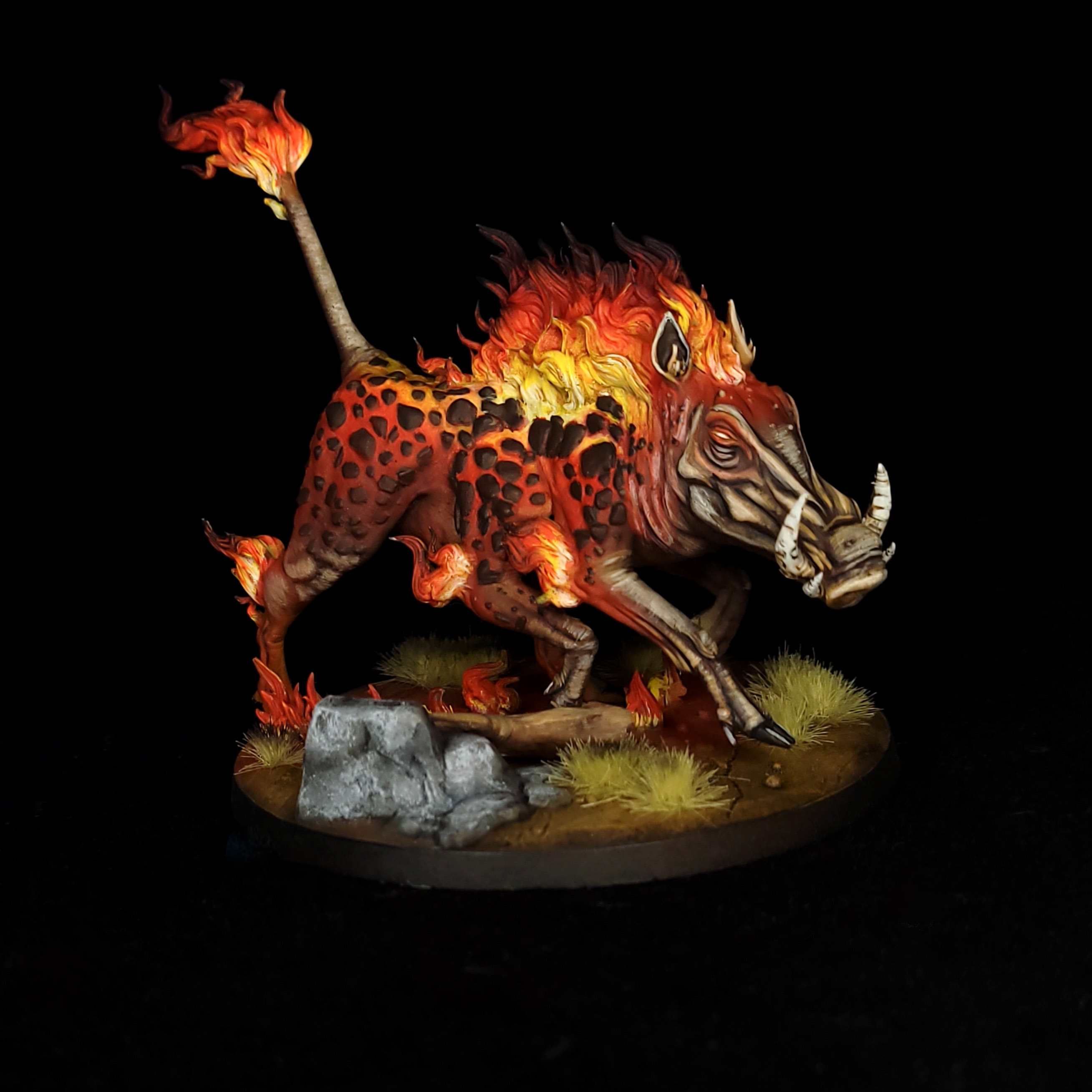 3D Printable Bushfire Boar | PRESUPPORTED | Kingdom of the Sun by The ...