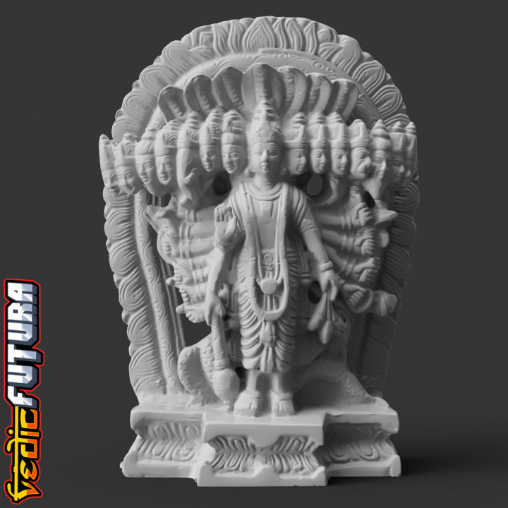 3D Printable Universal Form of Vishnu by VedicFutura