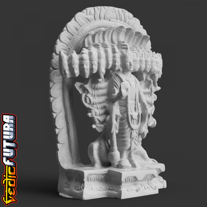 3D Printable Universal Form of Vishnu by VedicFutura