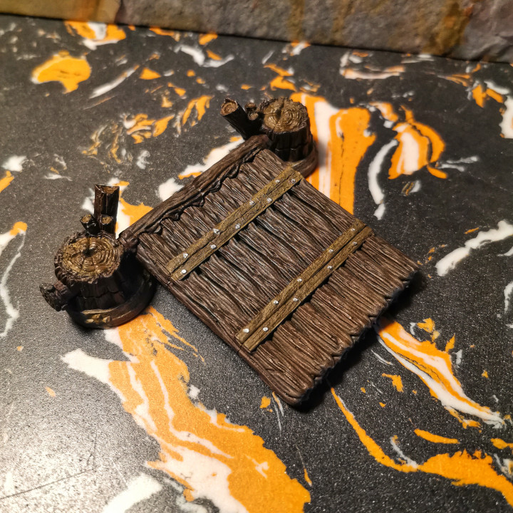 3D Printable Wooden Drawbridge (Dynamic//Pre-Supported) by Admiral ...