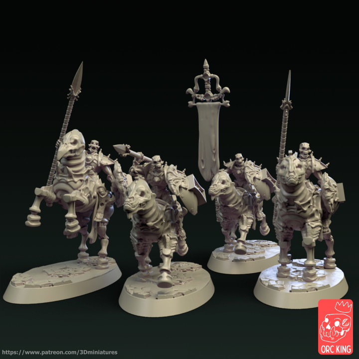 3D Printable Bone Riders by Orc King Studio