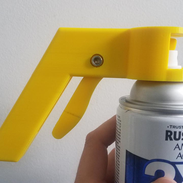 3D Printable Spray Can Handle and Trigger by cu de vaca