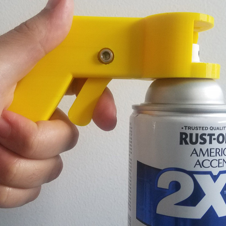 3D Printable Spray Can Handle and Trigger by cu de vaca