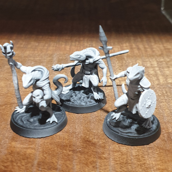 3D Printable Lizardman Tribe Miniatures set - Supported by Lost World ...