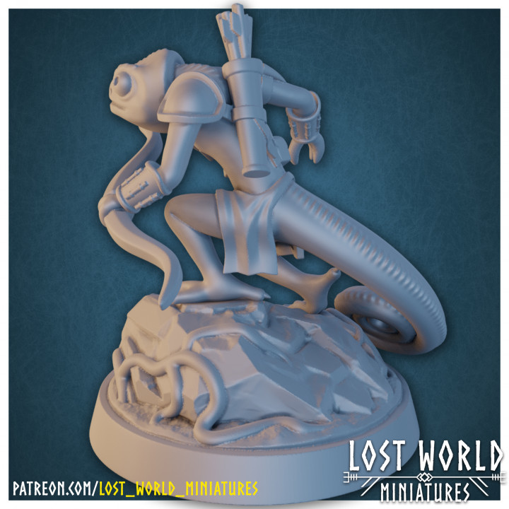 3D Printable Lizardman Tribe Miniatures set - Supported by Lost World ...
