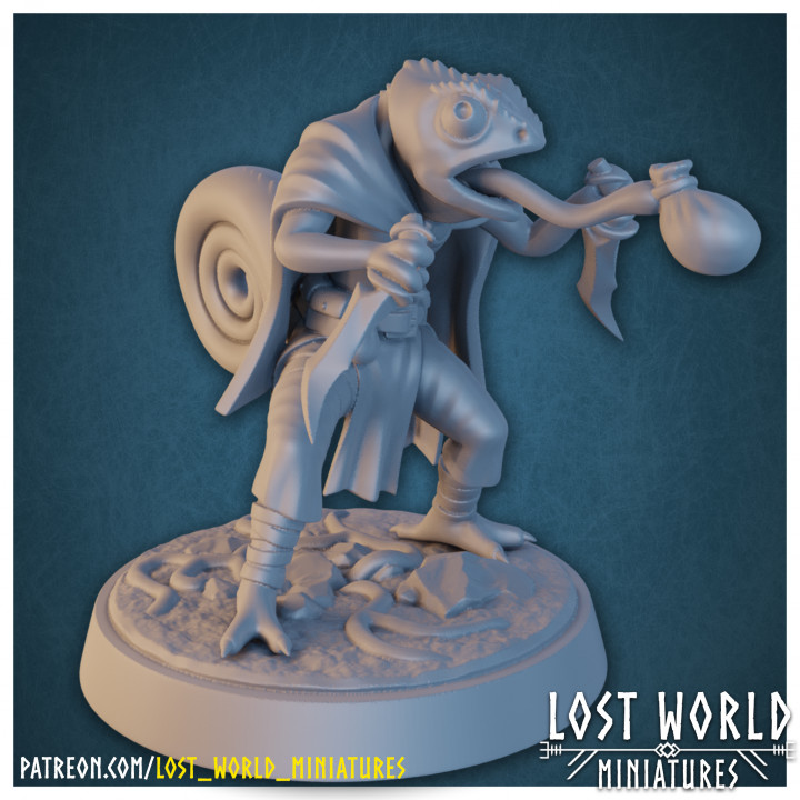 3D Printable Lizardman Tribe Miniatures set - Supported by Lost World ...