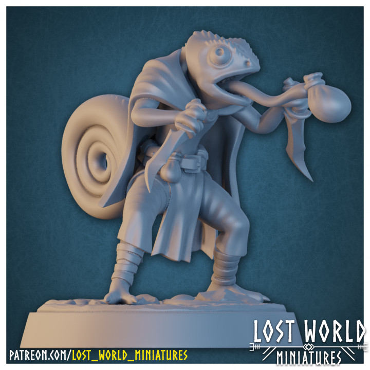 3D Printable Lizardman Tribe Miniatures set - Supported by Lost World ...