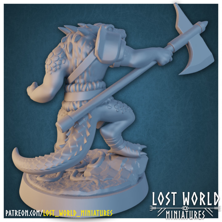 3D Printable Lizardman Tribe Miniatures set - Supported by Lost World ...