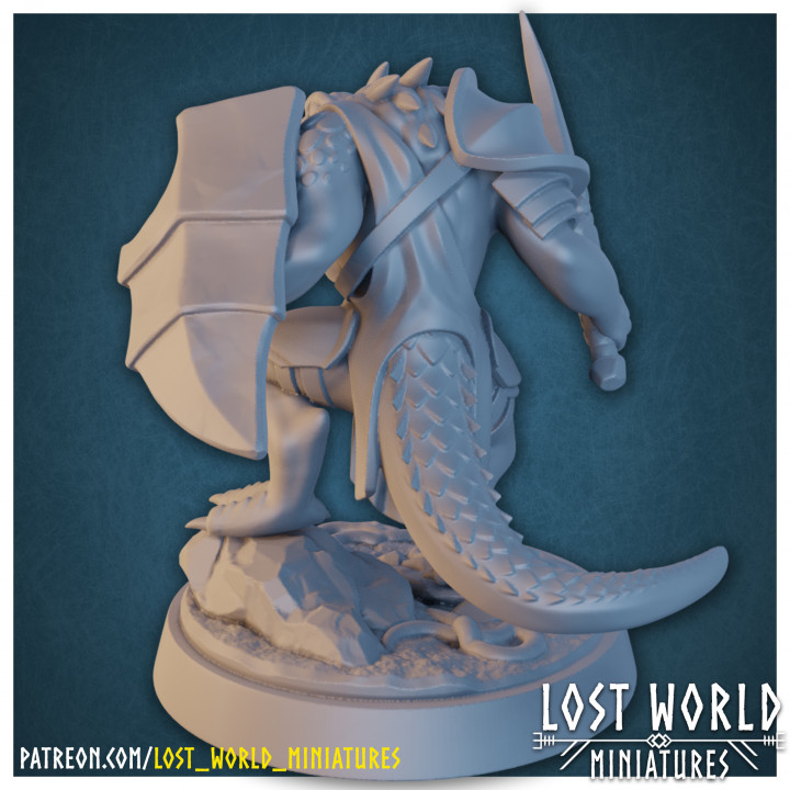 3D Printable Lizardman Tribe Miniatures set - Supported by Lost World ...