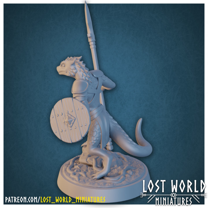3D Printable Lizardman Tribe Miniatures set - Supported by Lost World ...