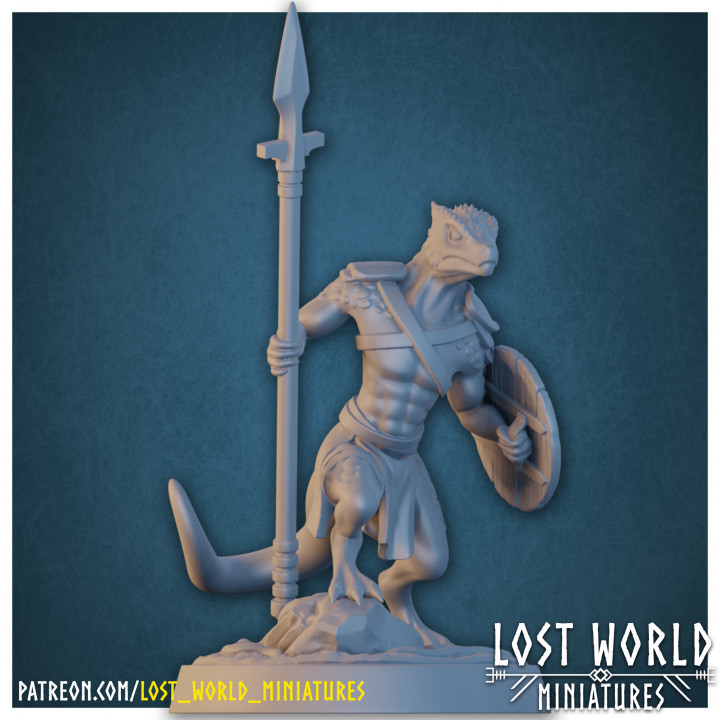 3D Printable Lizardman Tribe Miniatures set - Supported by Lost World ...