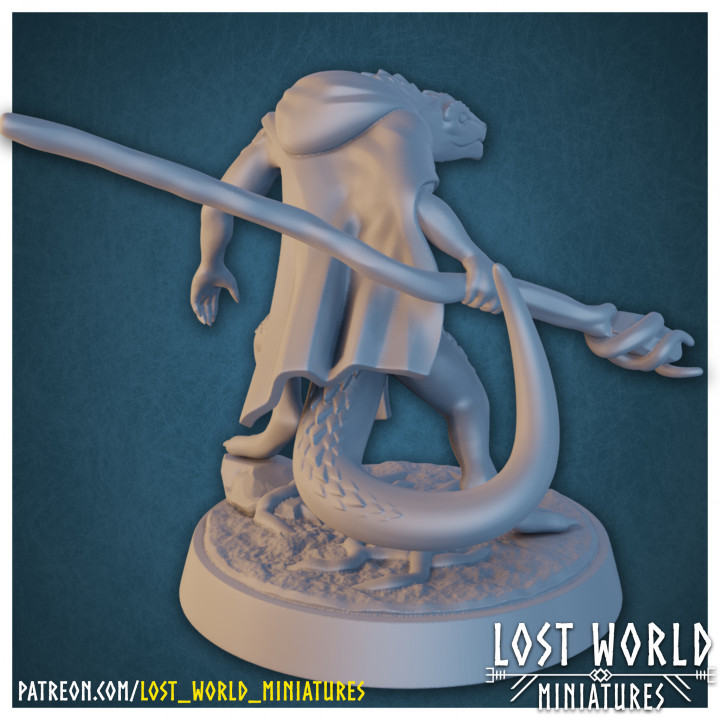 3D Printable Lizardman Tribe Miniatures set - Supported by Lost World ...