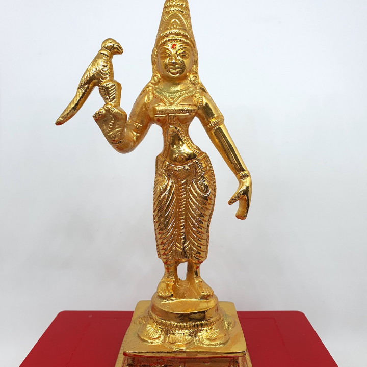 3D Printable Meenakshi - Fish Eyed Warrior Goddess by VedicFutura