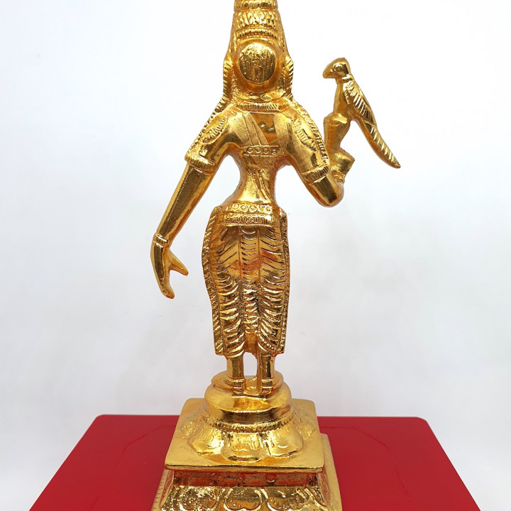 3D Printable Meenakshi - Fish Eyed Warrior Goddess by VedicFutura