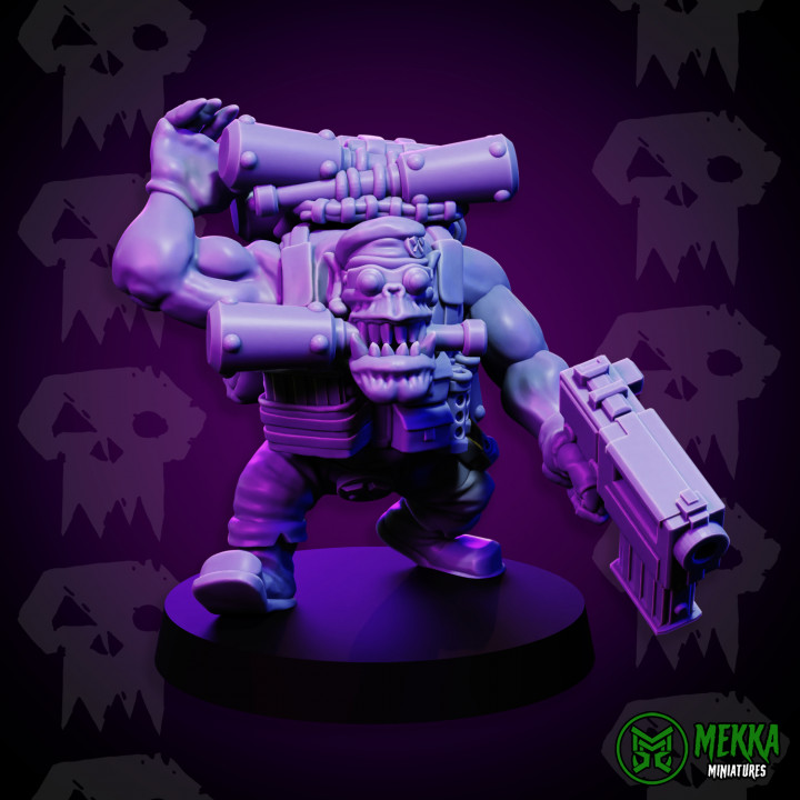 3D Printable Orc Commando Set by Mekka Miniatures