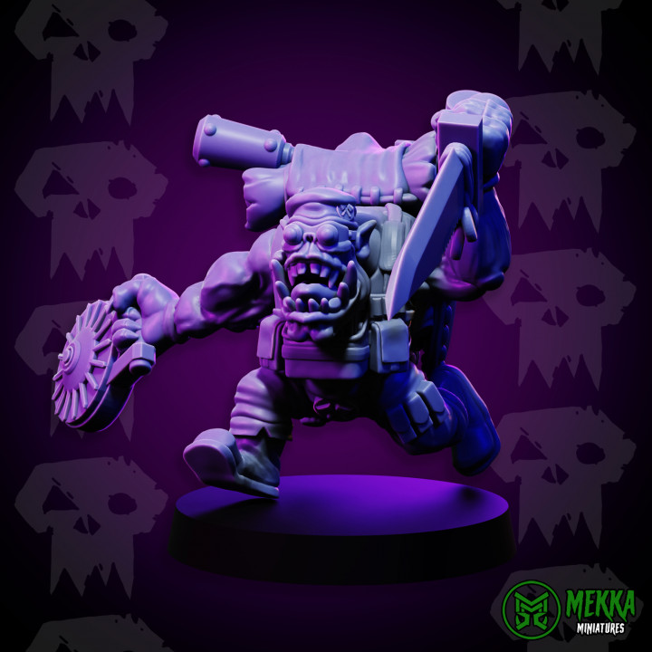 3D Printable Orc Commando Set by Mekka Miniatures