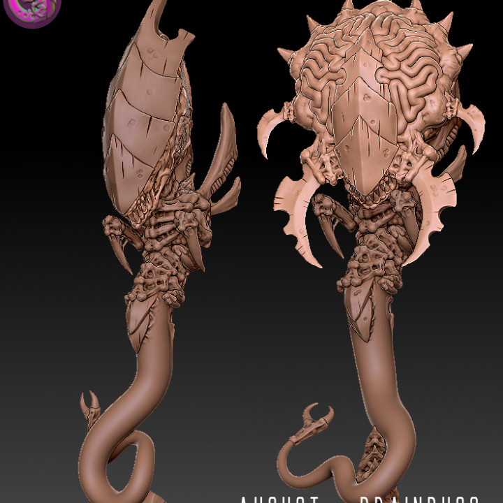 3D Printable Brain Bugs x2 by Hive Delta