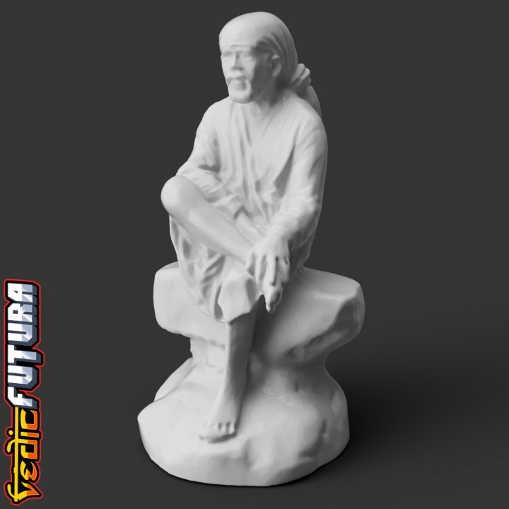 3D Printable Sai Baba of Shirdi by VedicFutura