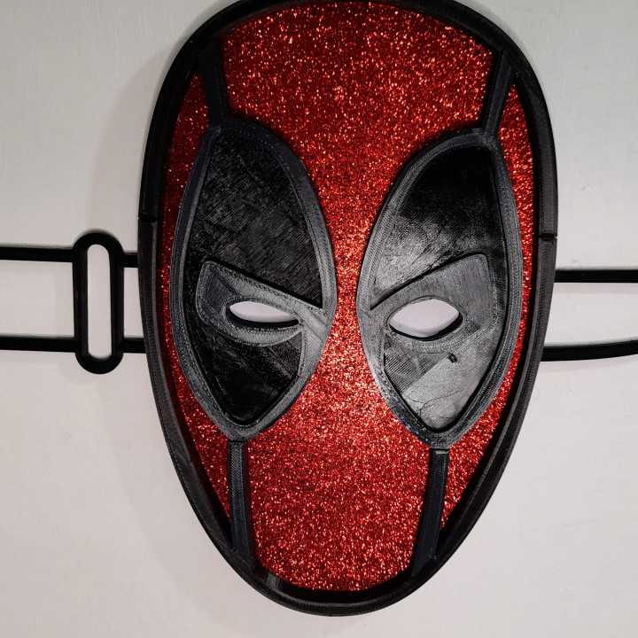 3D Printable Deadpool Mask Wall Decor by Joshua Davis
