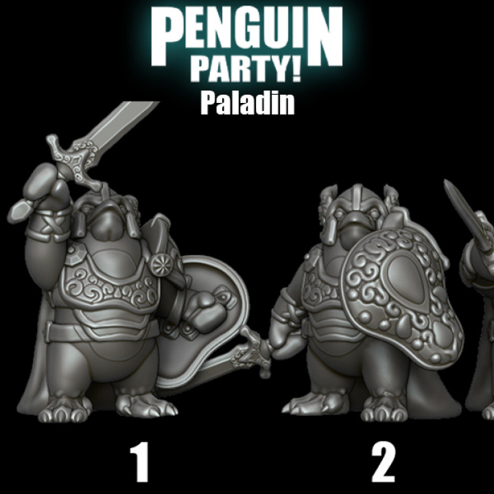 3D Printable Penguin Paladin - Penguin Party! by Jamie Korte