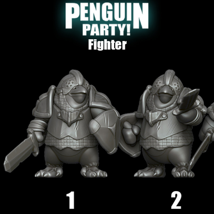 3D Printable Penguin Fighter - Penguin Party! by Jamie Korte