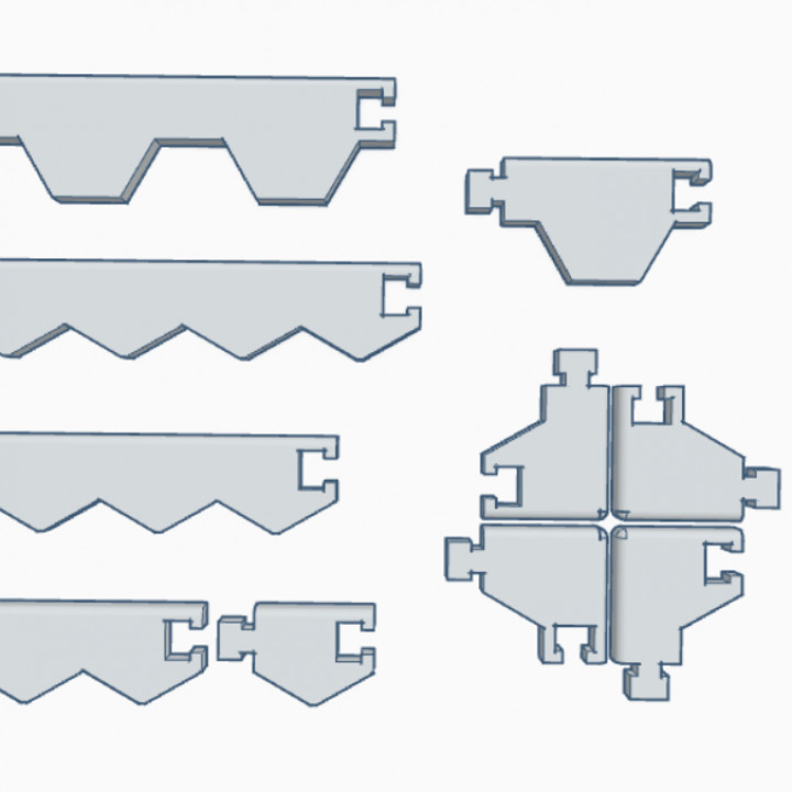 3D Printable Modular Hex Terrain Tile Frame by Wargame Forge