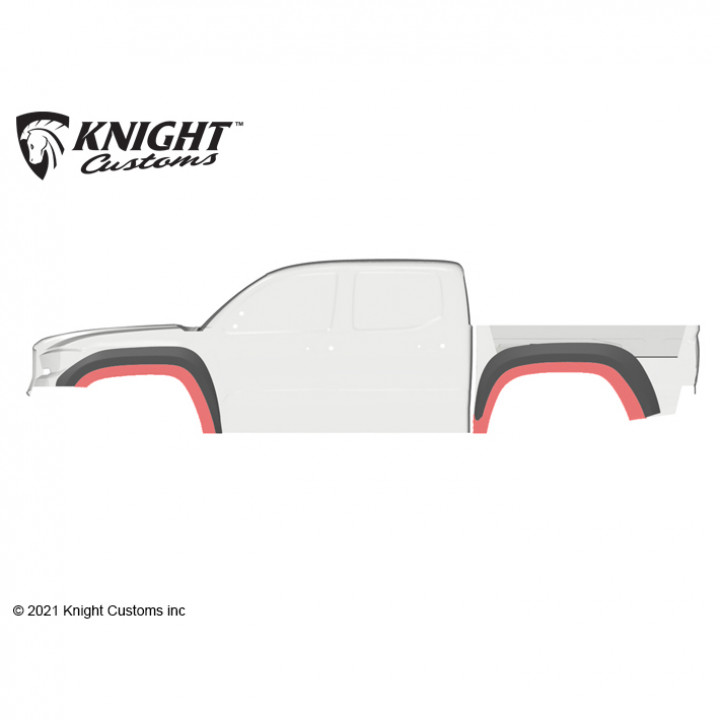 3D Printable Knightrunner high clearance fenders by Knight Customs