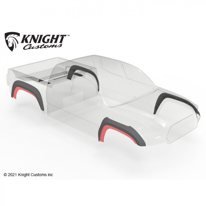 3D Printable Knightrunner high clearance fenders by Knight Customs