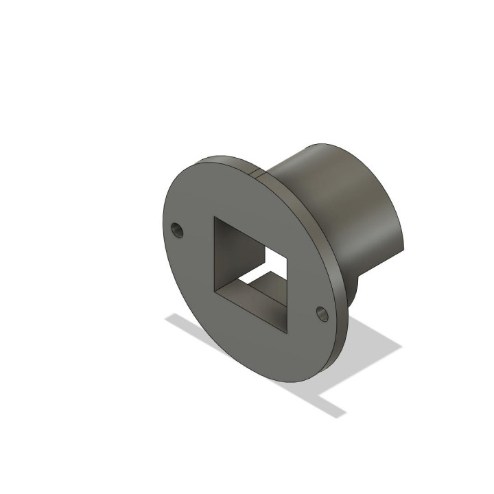 3D Printable USB Type-B - Female - Panel Mount by Ricardo Luis Boeira