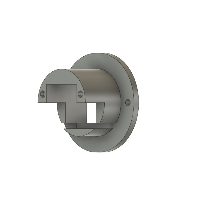 3D Printable USB Type-B - Female - Panel Mount by Ricardo Luis Boeira