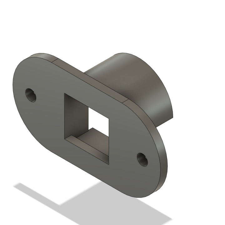 3D Printable USB Type-B - Female - Panel Mount by Ricardo Luis Boeira