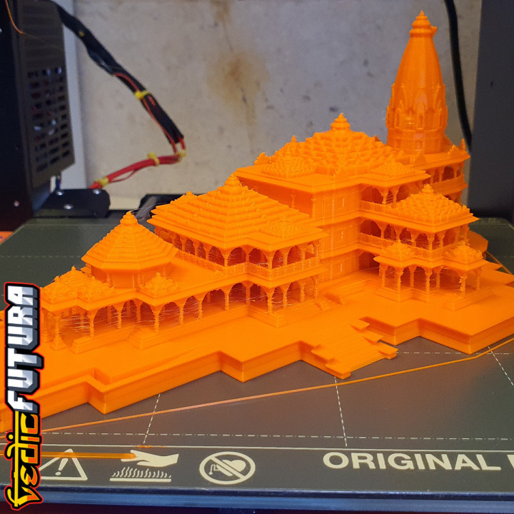3D Printable Ayodhya Ram Temple - NO SUPPORTS REQUIRED! by VedicFutura